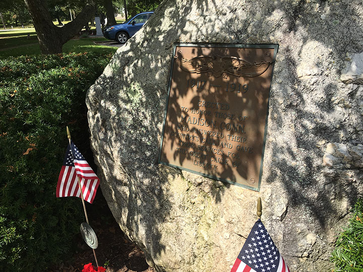 War Hero Among Those Honored on Madison Memorial - Connecticut in World ...